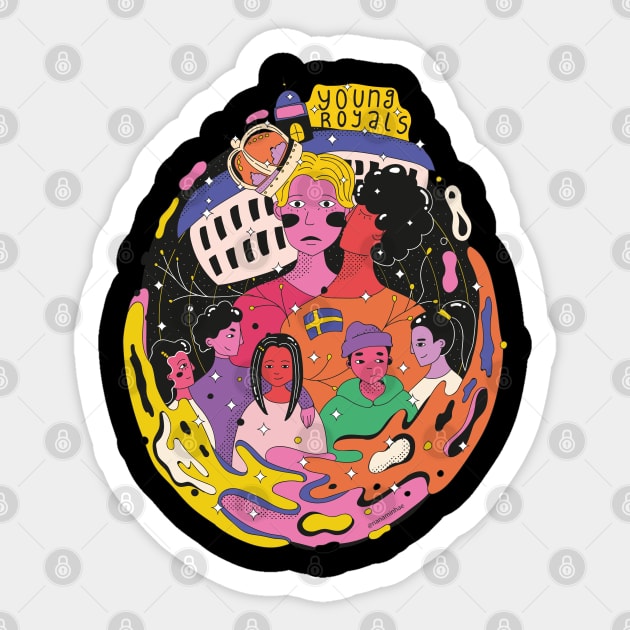 Young Royals Fanart Young Royals Sticker Teepublic